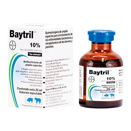 Baytril es el antibacteriano de amplio espectro